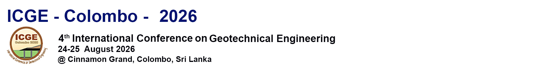 ICGE Colombo| 2026